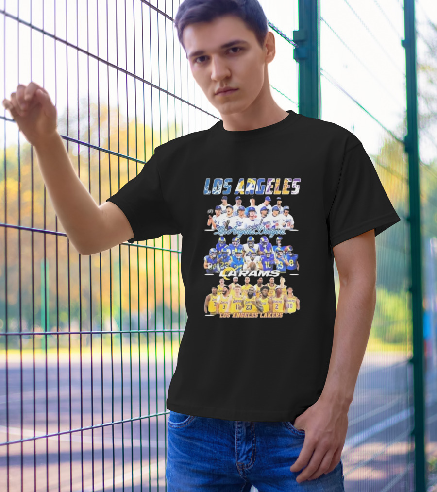 Los Angeles Dodgers Rams Lakers Team Sports T-Shirt