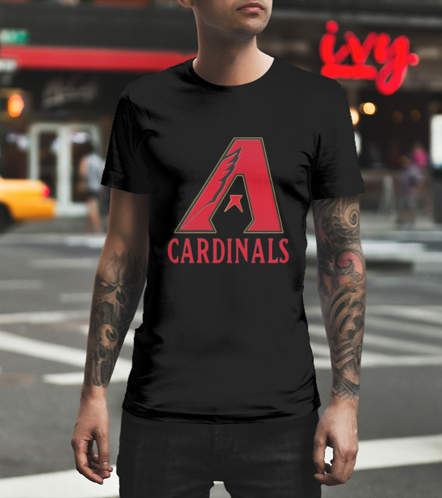 Arizona Cardinals Diamondbacks Mashup NFL MLB T-Shirt
