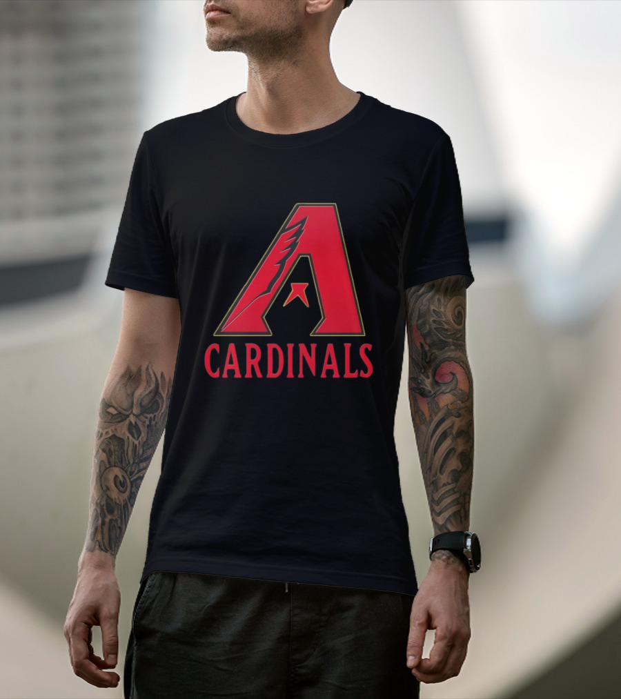 Arizona Cardinals Diamondbacks Mashup NFL MLB T-Shirt