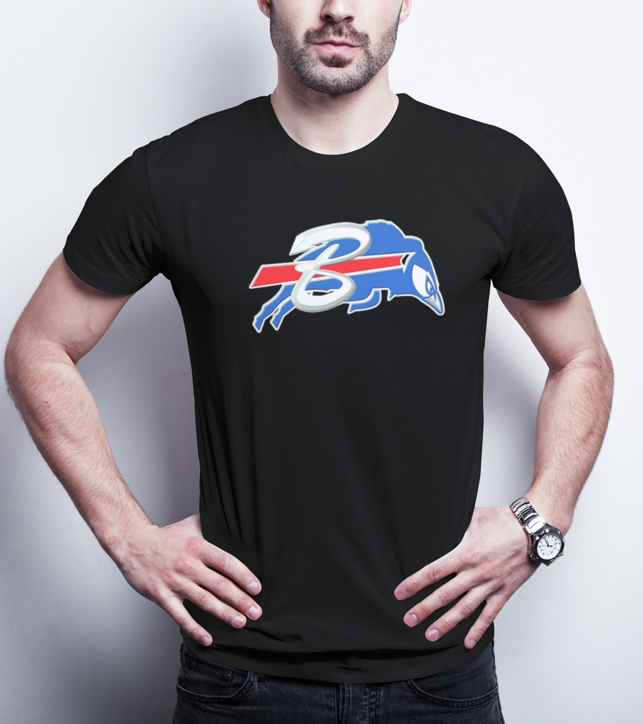 Buffalo Bills X Toronto Blue Jays Logo Mash NFL X MLB T-Shirt
