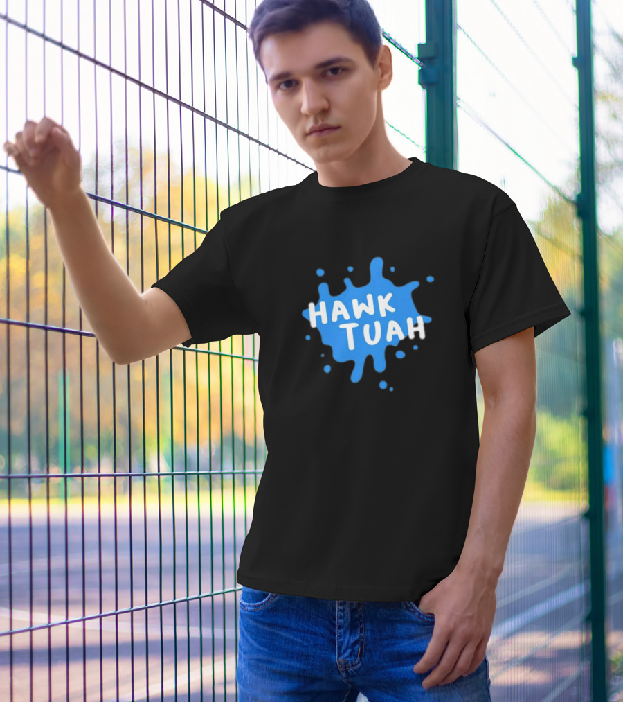 Hawk Tuah Donut Operator Silly Geese Splatter T-Shirt