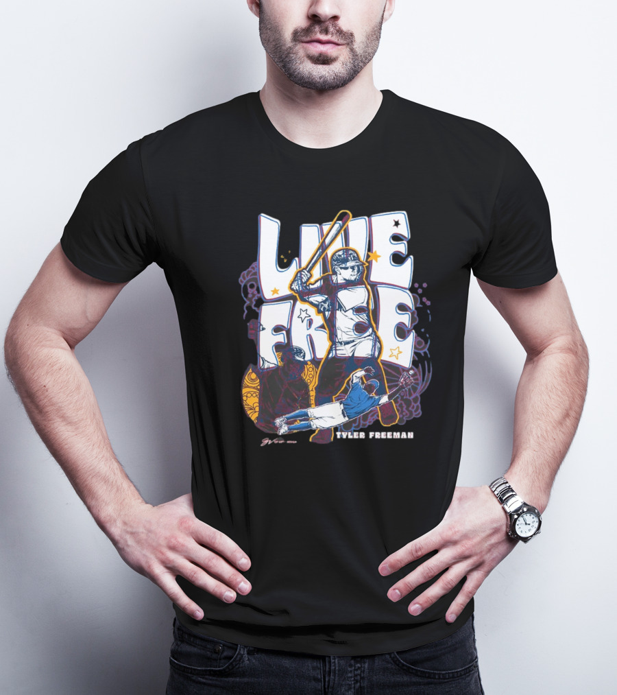 Tyler Freeman Live Free Cleveland Guardians Player T-Shirt