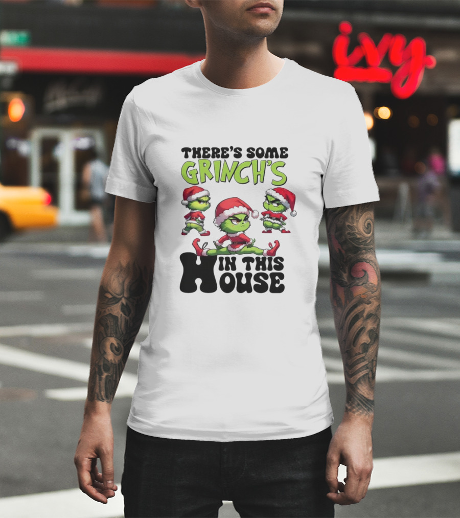 Grinch's Dance Party In This House Christmas T-Shirt