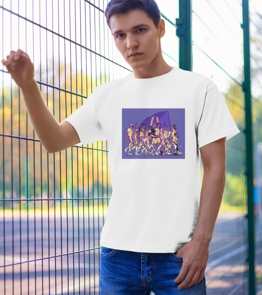 Los Angeles Lakers Walking Into The Playoffs Like NBA Team Players Together T-Shirt
