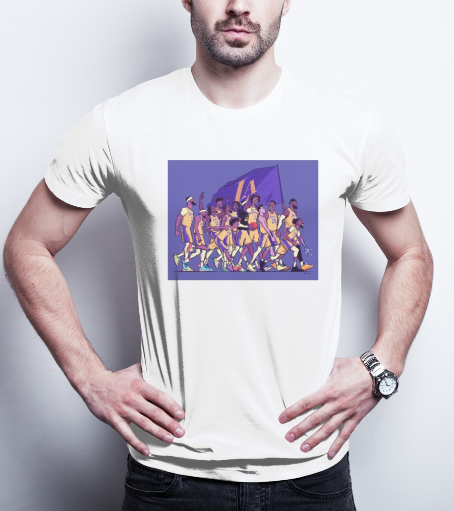 Los Angeles Lakers Walking Into The Playoffs Like NBA Team Players Together T-Shirt