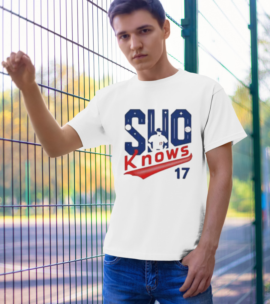 Los Angeles SHO Knows 17 Shohei Ohtani Baseball Player T-Shirt