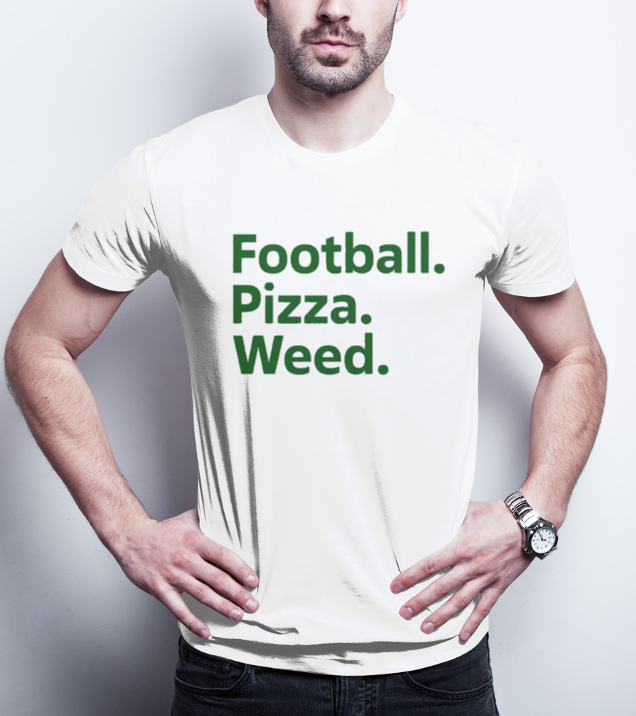 Dave Portnoy Football Pizza Weed Essentials T-Shirt
