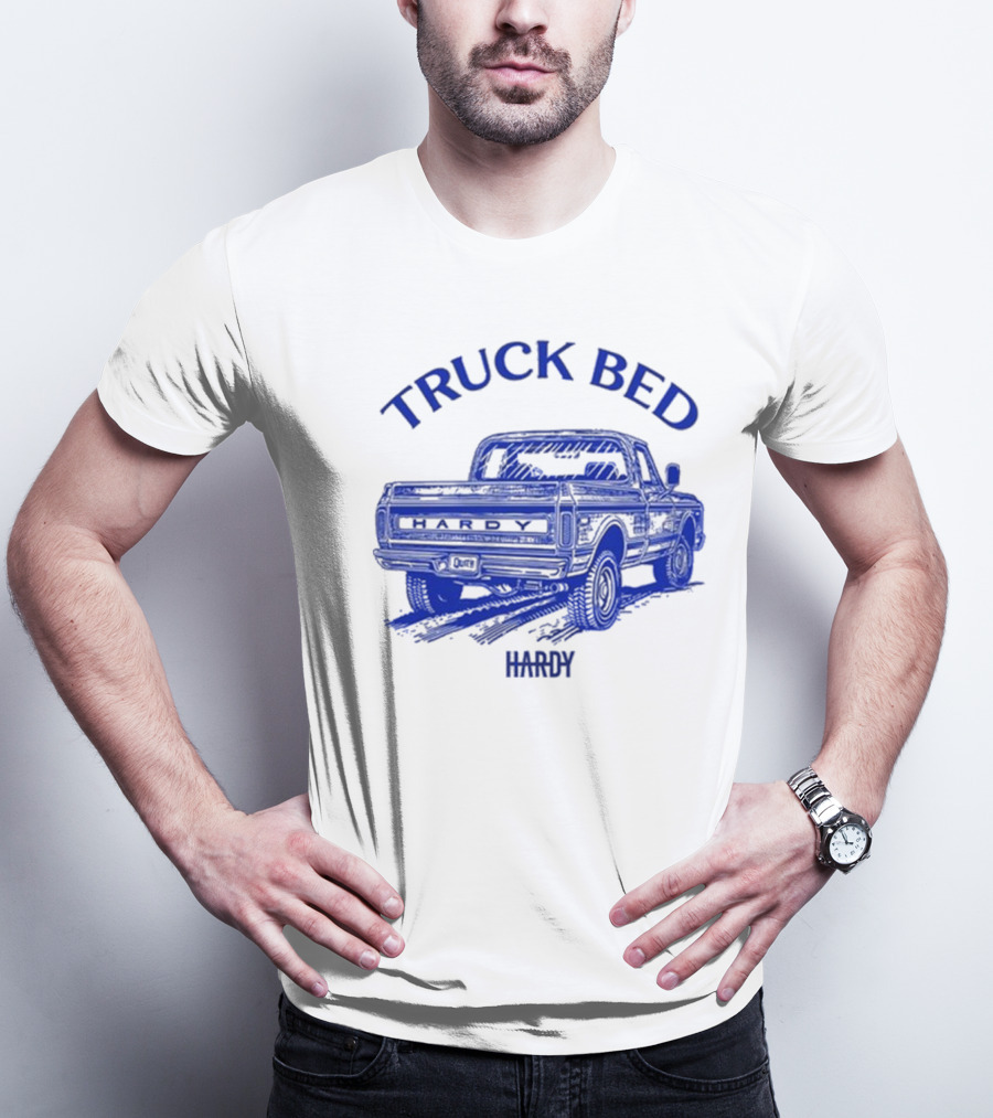 Hardy Truck Bed Vintage Blue Pickup T-Shirt
