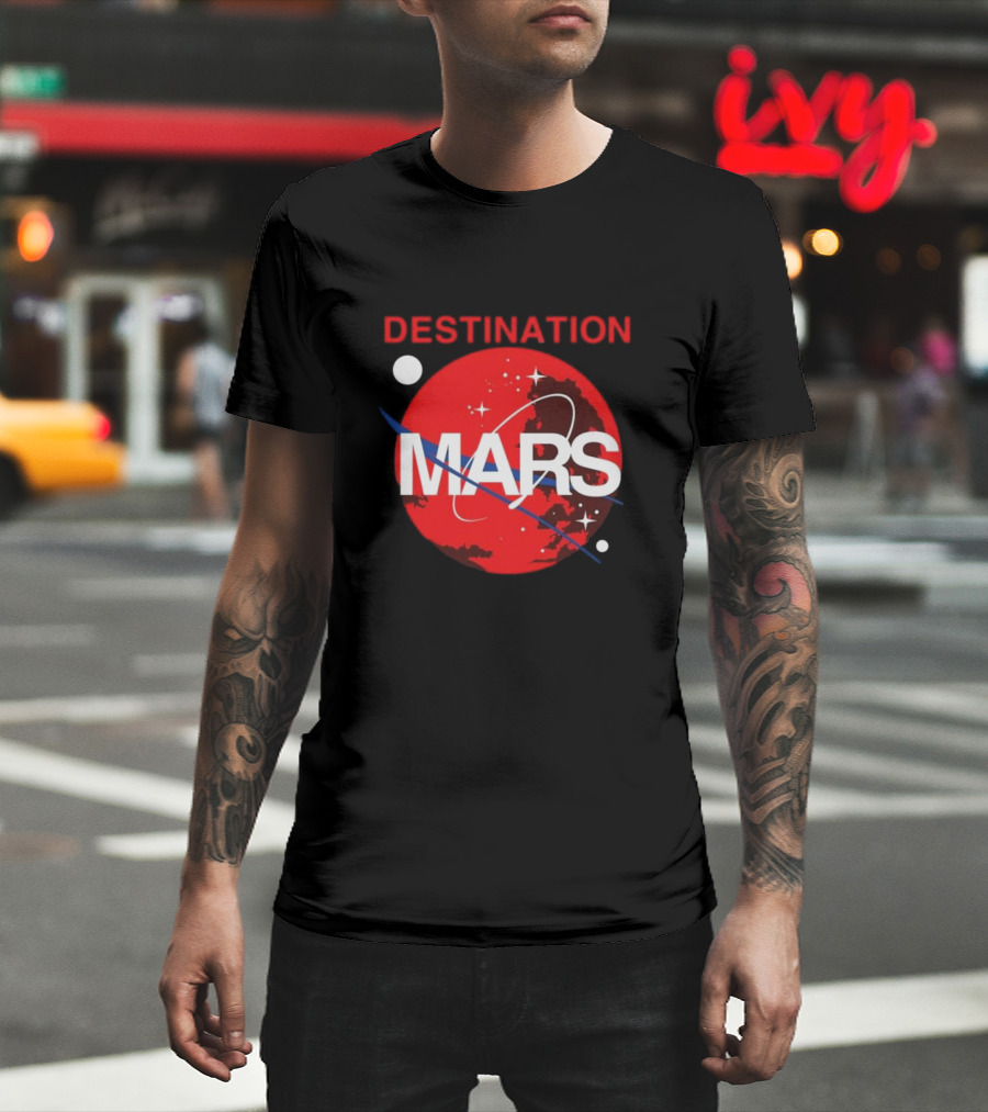 Buzz Aldrin Destination Mars NASA Space Exploration T-Shirt