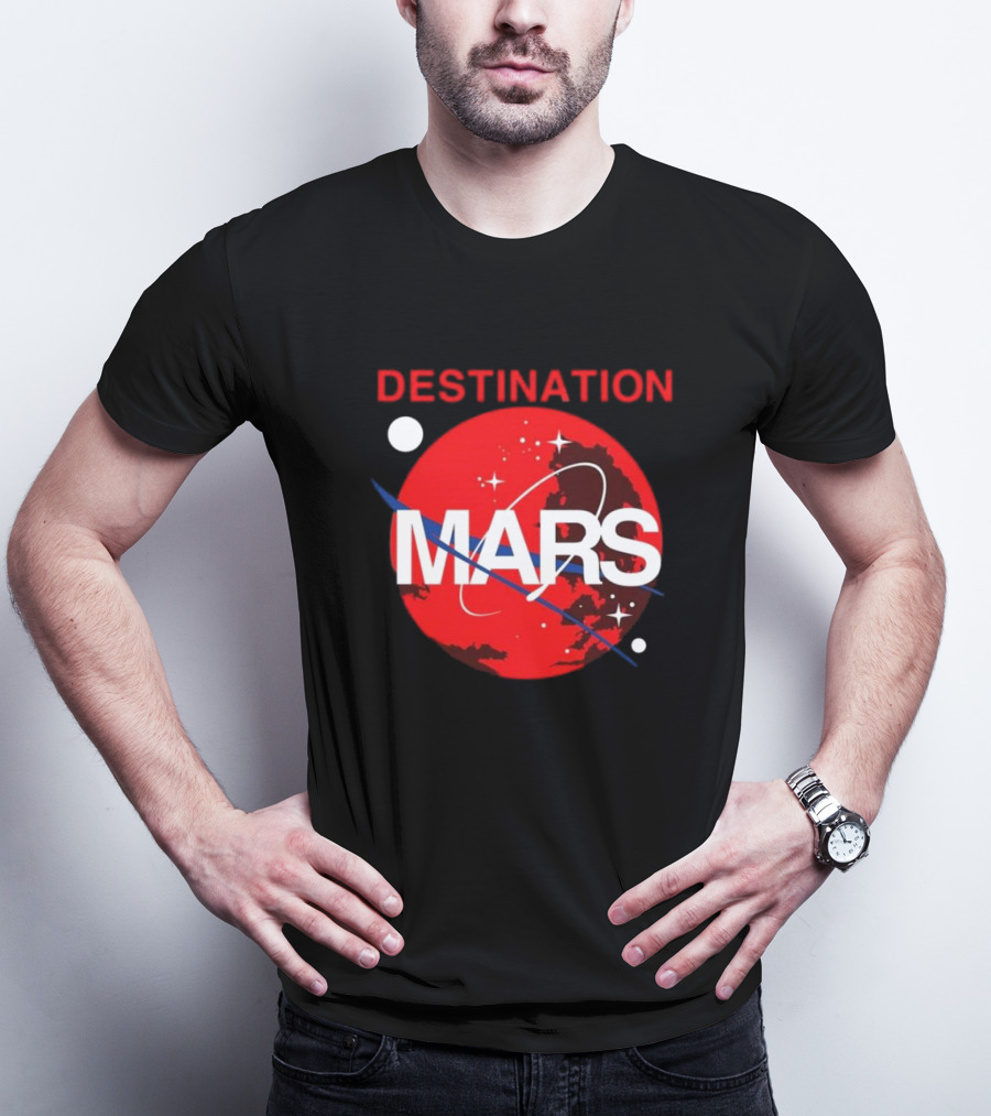 Buzz Aldrin Destination Mars NASA Space Exploration T-Shirt