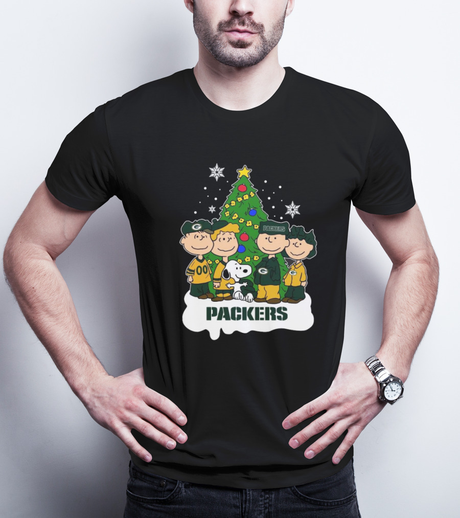 Snoopy The Peanuts Packers NFL Christmas T-Shirt