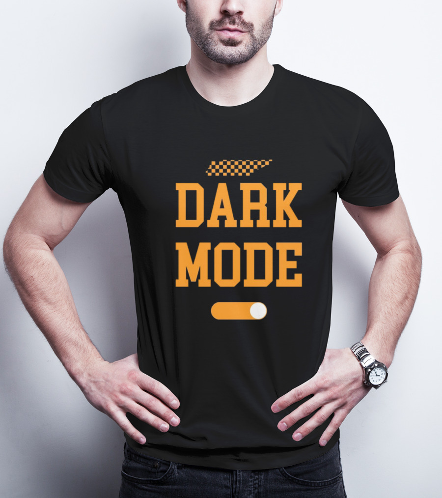 Tennessee Vols Dark Mode On Knoxtalgia Checkerboard T-Shirt