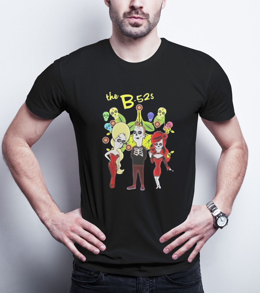 The B-52s Day Of The Dead Inspired Chicago Tour T-Shirt