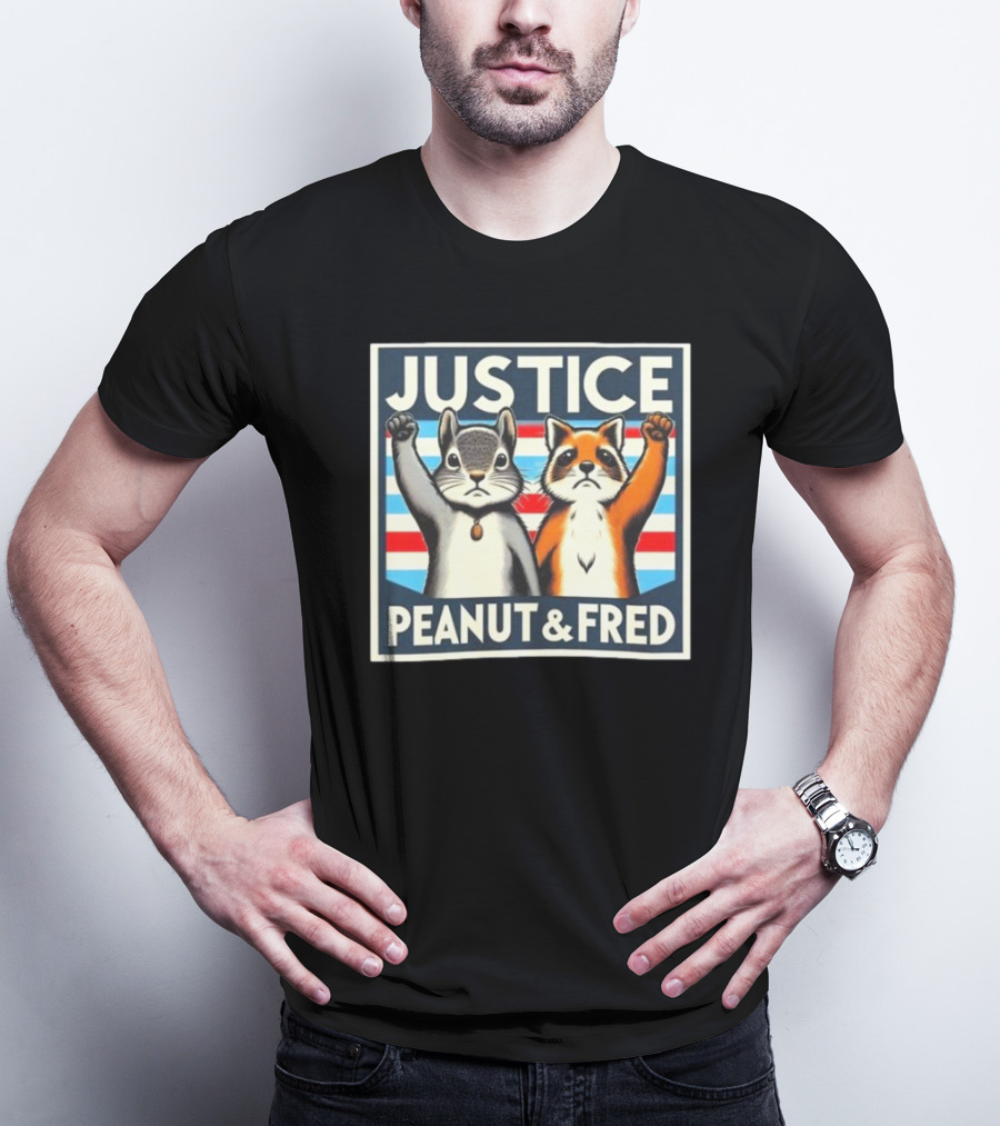 Justice Peanut Fred Squirrel Cat Campaign T-Shirt