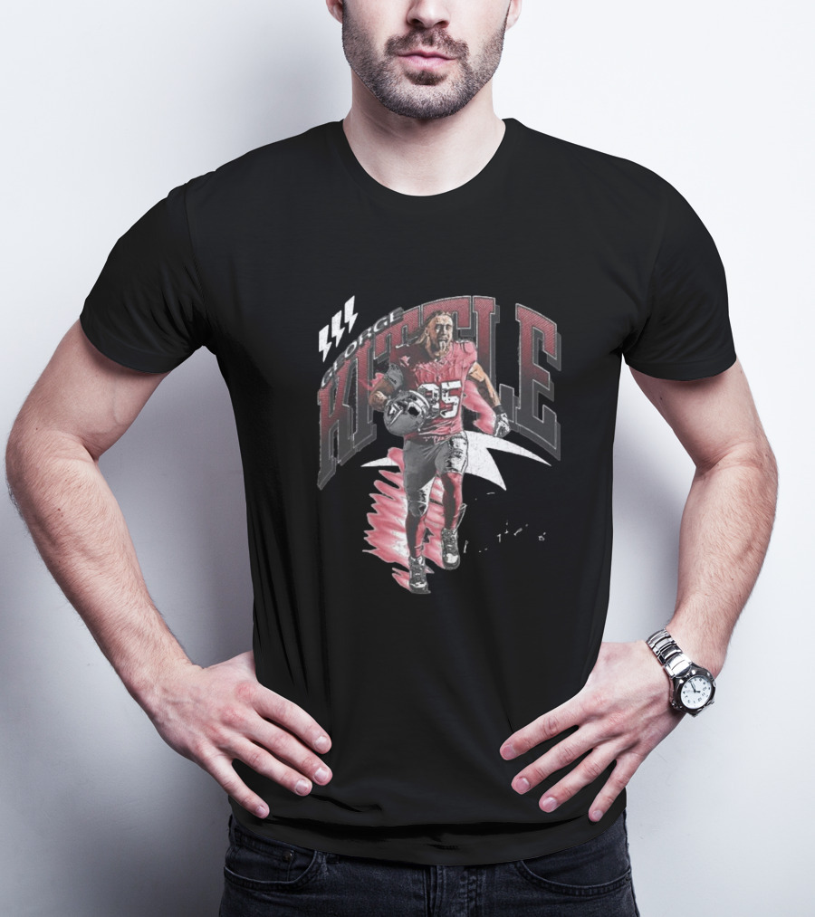 George Kittle San Francisco 49ers Football Retro 85 Signature T-Shirt