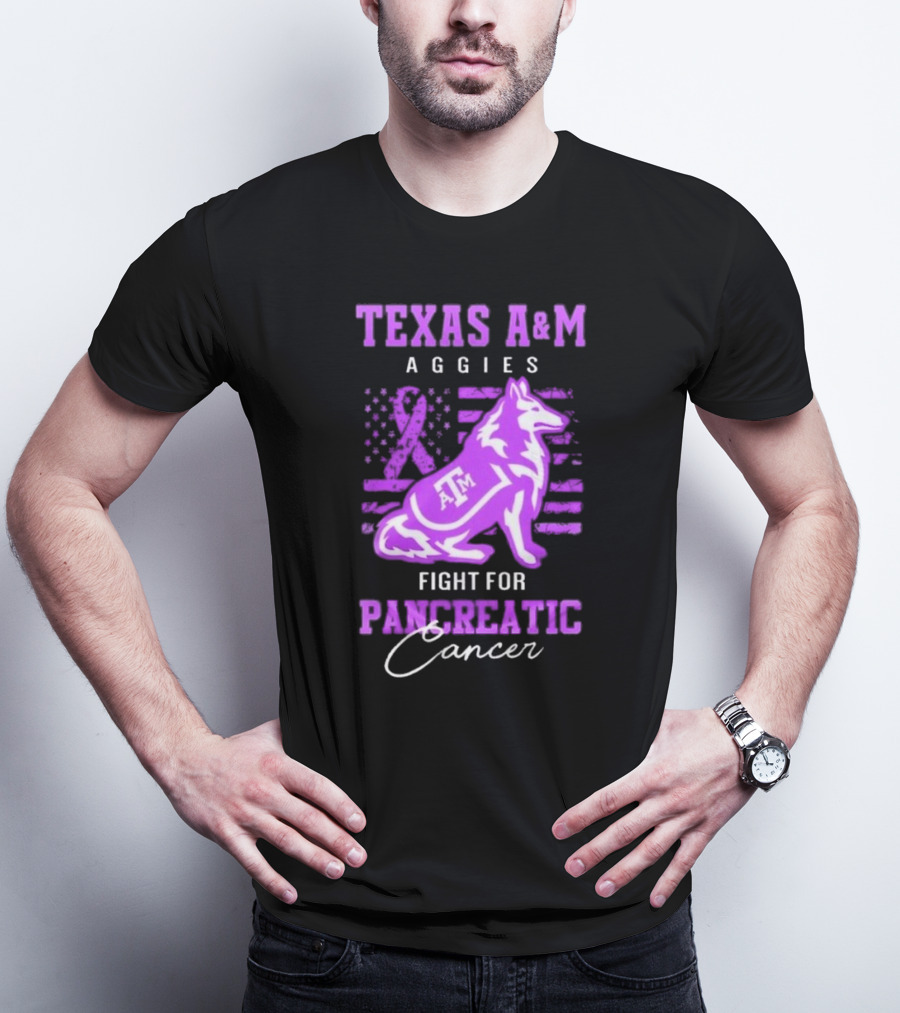 Texas A&M Aggies Fight For Pancreatic Cancer T-Shirt