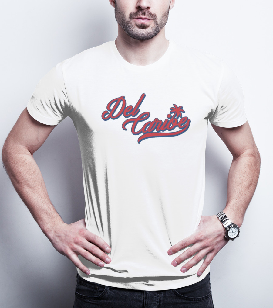 Del Caribe Palm Tree Sports T-Shirt