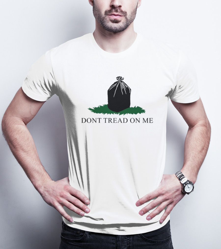 Garbage Bag Dont Tread On Me Iconic T-Shirt