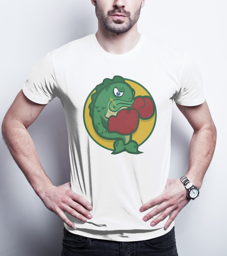 Hookline Sinkers Boxing Fish Icon T-Shirt