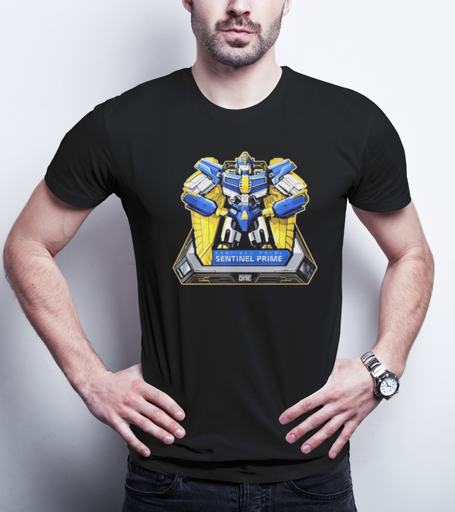 Visit The Transformers One Iconic Sentinel Prime Retro Big Chest T-Shirt
