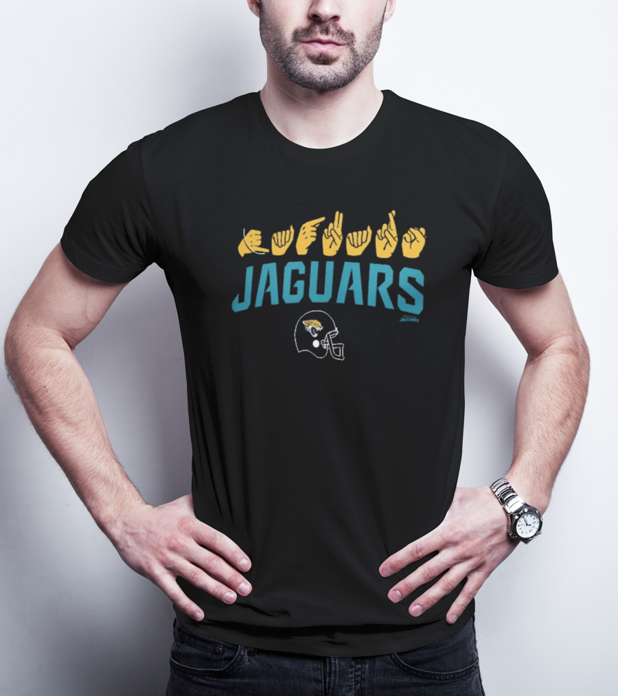Jacksonville Jaguars ASL Jaguars Football Helmet NFL Collection T-Shirt