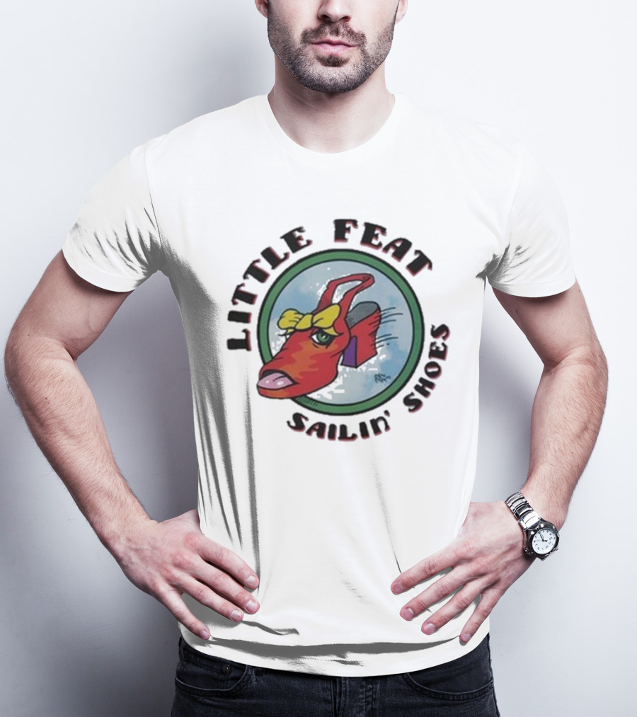 Little Feat Sailin’ Shoes Bow Tie Red Shoe T-Shirt