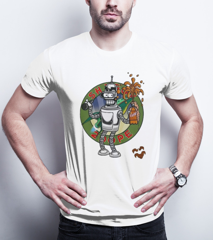 Shaggy Show Bender 2 Dope Futurama Fudge Robot T-Shirt