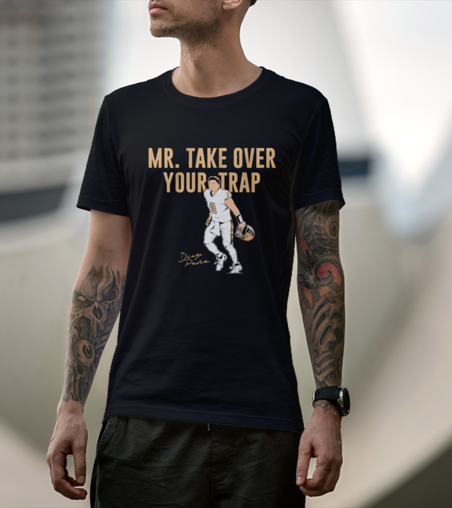 Vanderbilt Commodores Football Diego Pavia Mr. Take Over Your Trap T-Shirt
