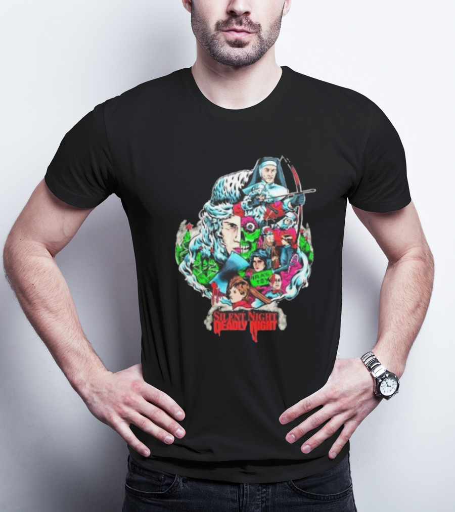 Terrorthreads Silent Night Deadly Night Unwrapping The Horror T-Shirt