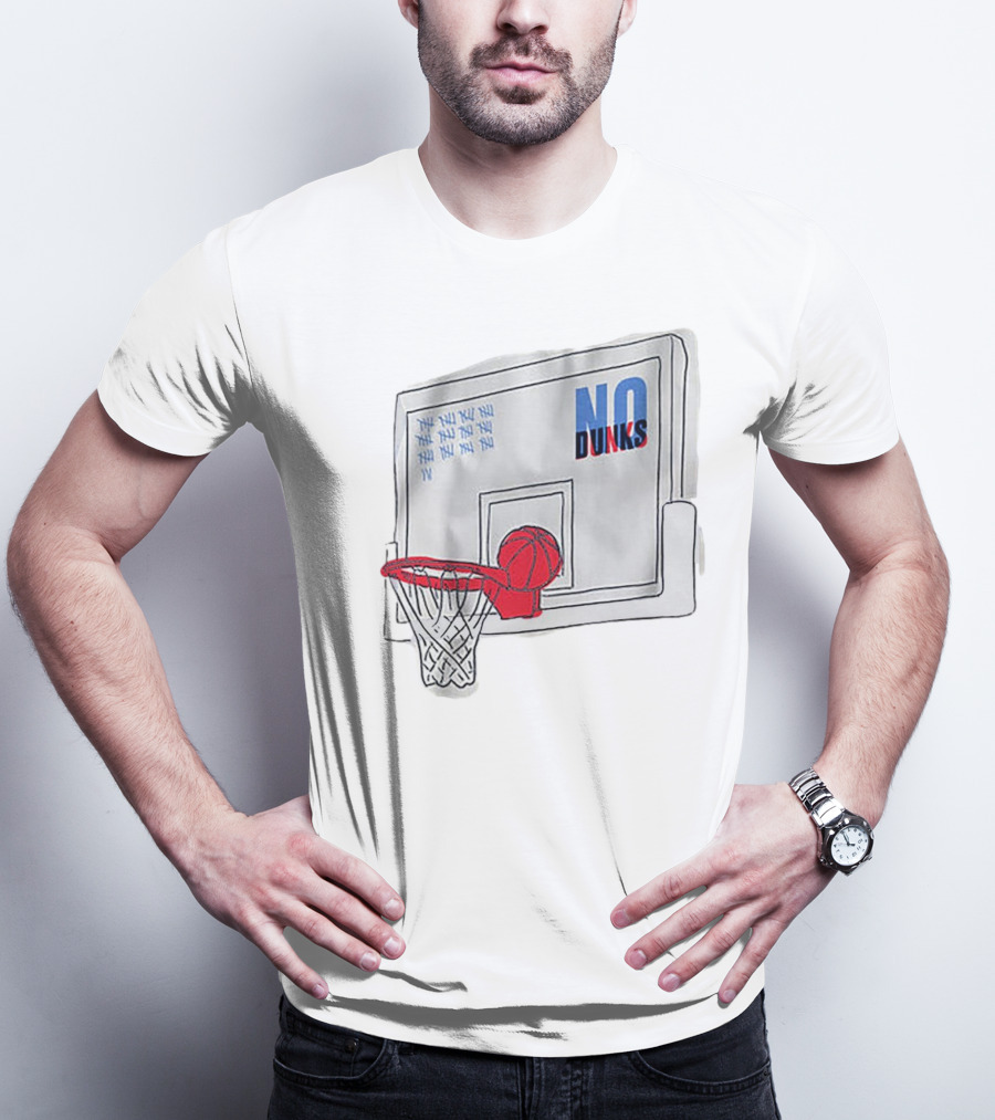 No Dunks Basketball Backboard Record Wedgies Tally T-Shirt
