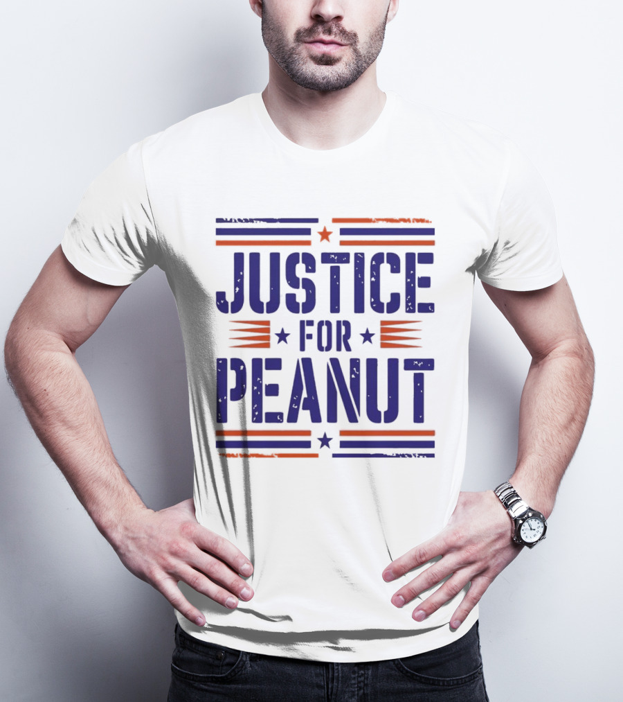 Justice For Peanut Vintage Squirrel Funny T-Shirt