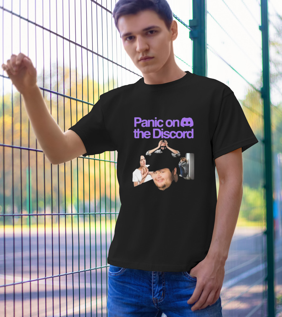 Panic On The Discord Meme Reaction Faces T-Shirt