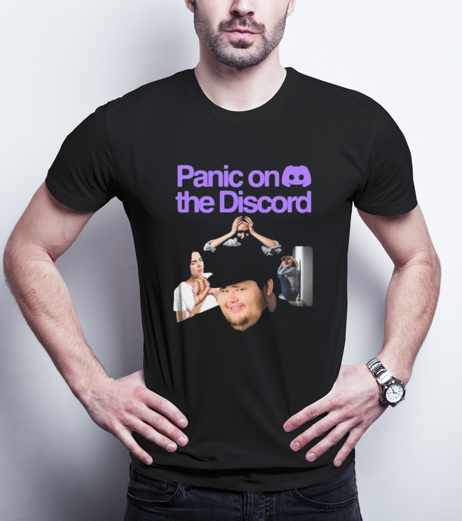 Panic On The Discord Meme Reaction Faces T-Shirt