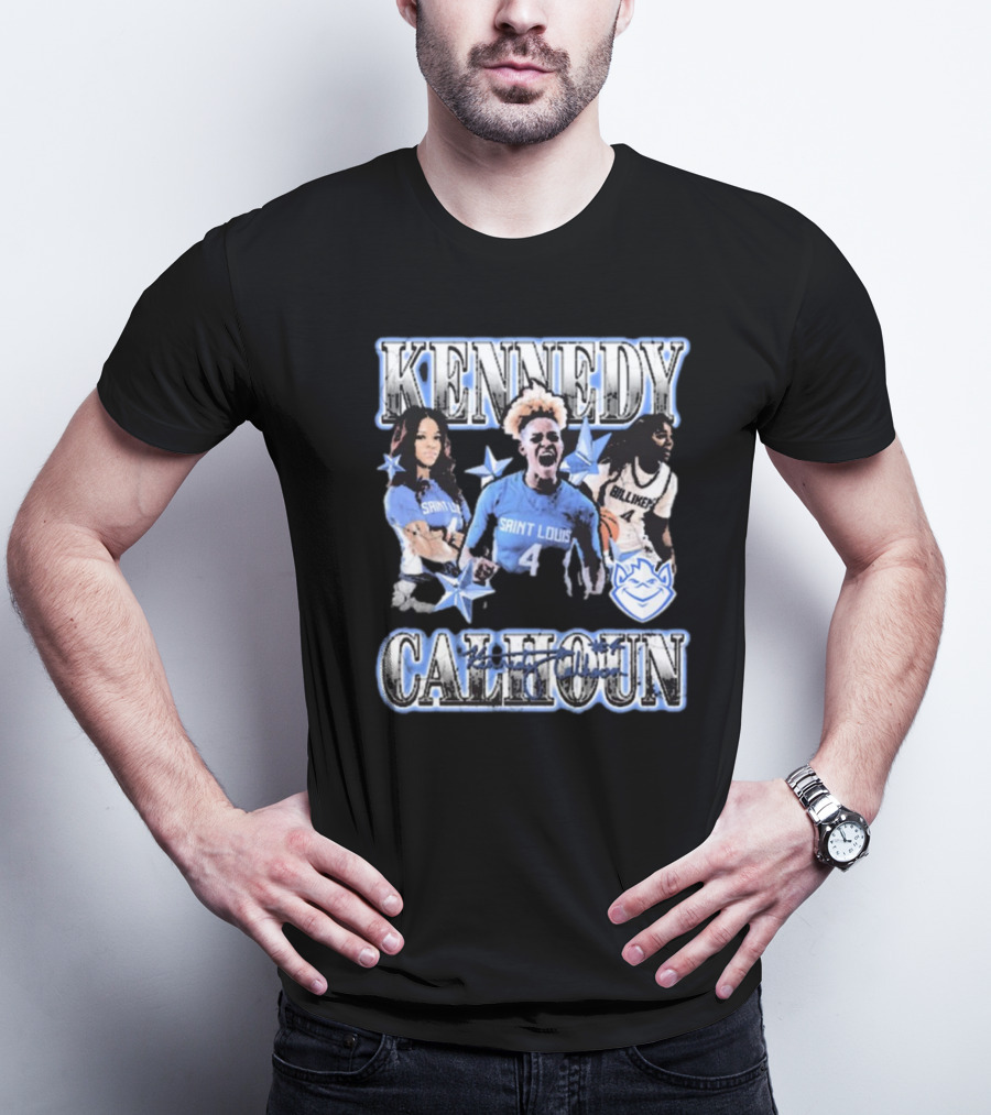 Kennedy Calhoun Saint Louis Billikens 4 Blue Jersey 90s T-Shirt