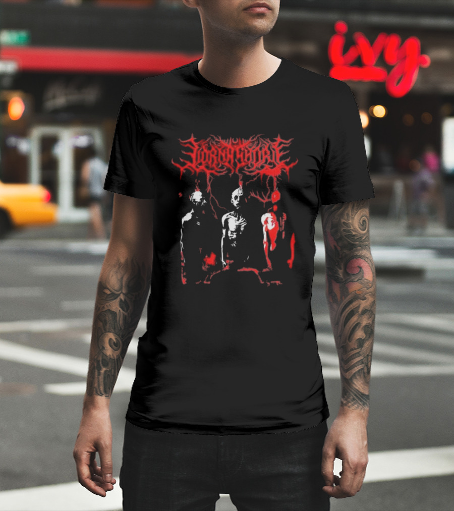Lorna Shore Hanging Bodies Red Gothic Aesthetic T-Shirt
