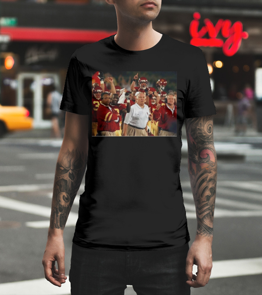 Rip Coach John Robinson Fight On Forever USC Trojans Football Team Victory Celebrations T-Shirt