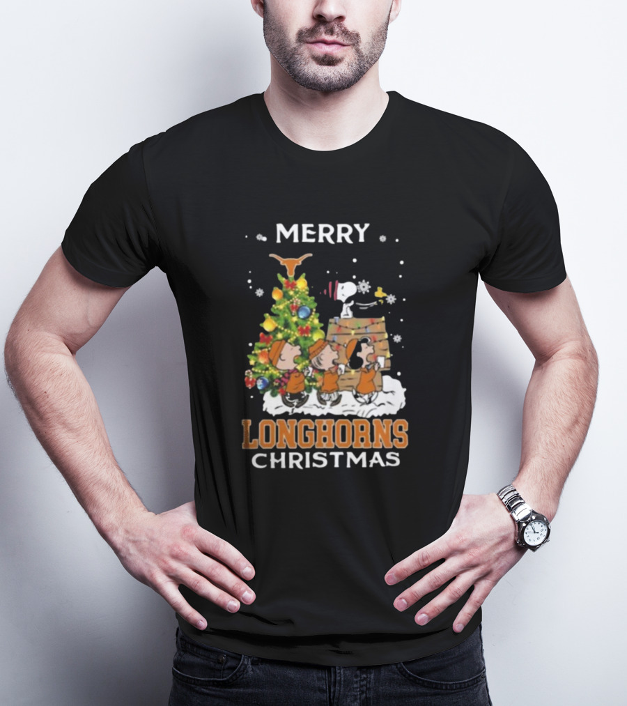 Texas Longhorns Snoopy Christmas T-Shirt