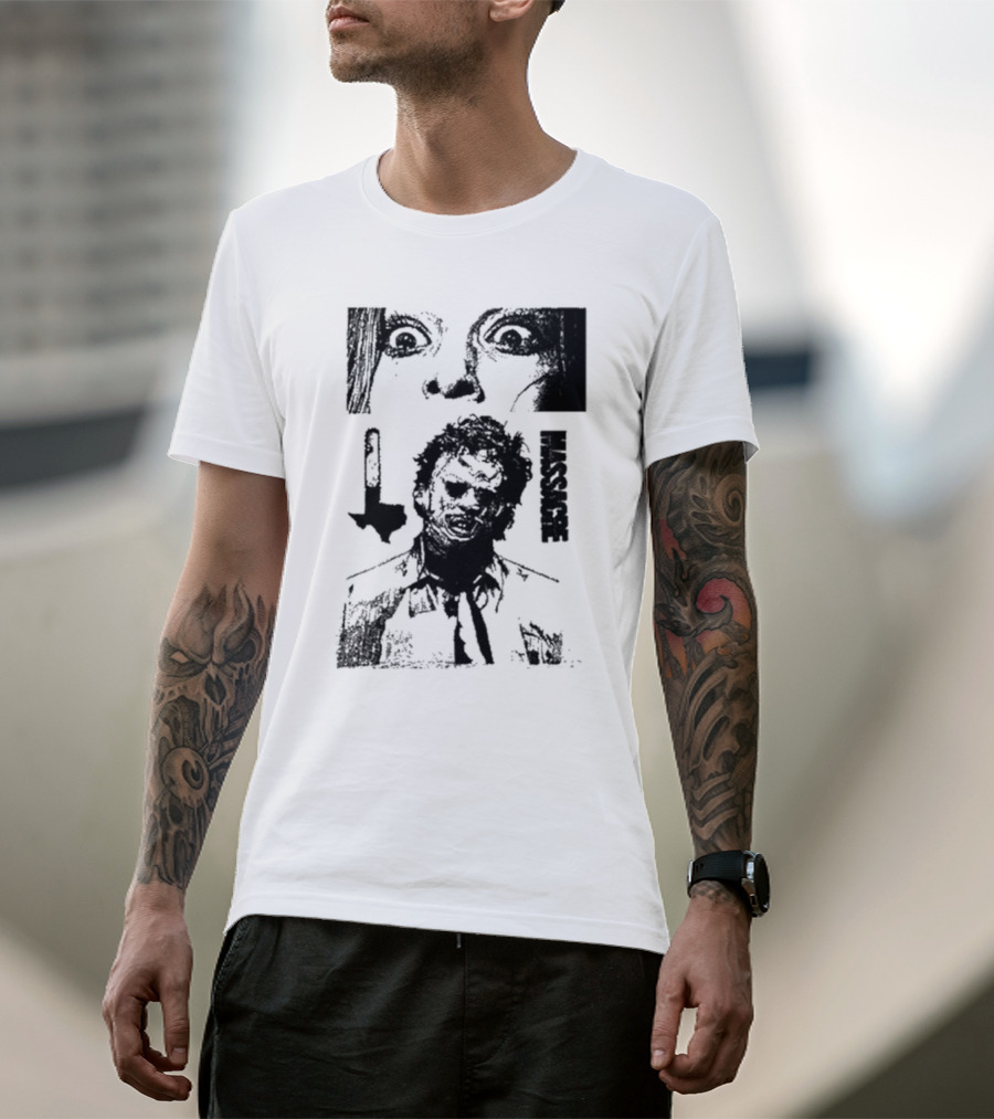 San Antonio Sharpist Texas Chainsaw Massacre Face Horror T-Shirt