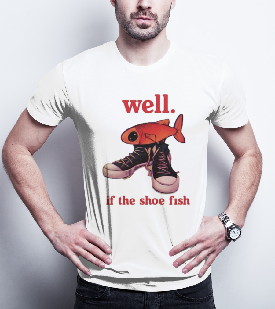 Well If The Shoe Fish, Converse Sneakers And Orange Fish T-Shirt