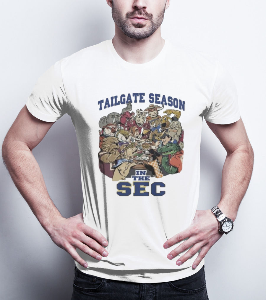 Tailgate Season In The SEC Mascot Gathering T-Shirt