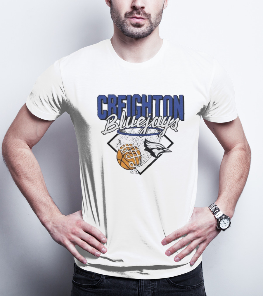 Creighton Bluejays Basketball Nothing But Net T-Shirt