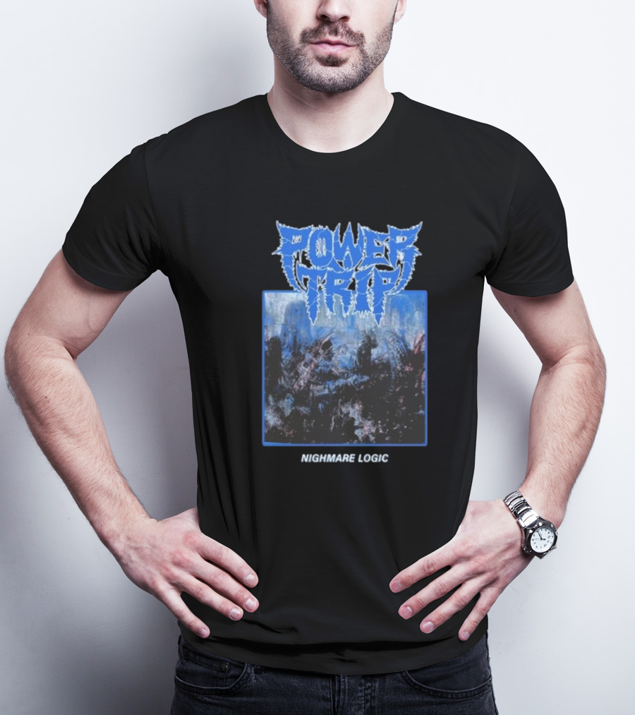 Power Trip Nightmare Logic Album Cover T-Shirt