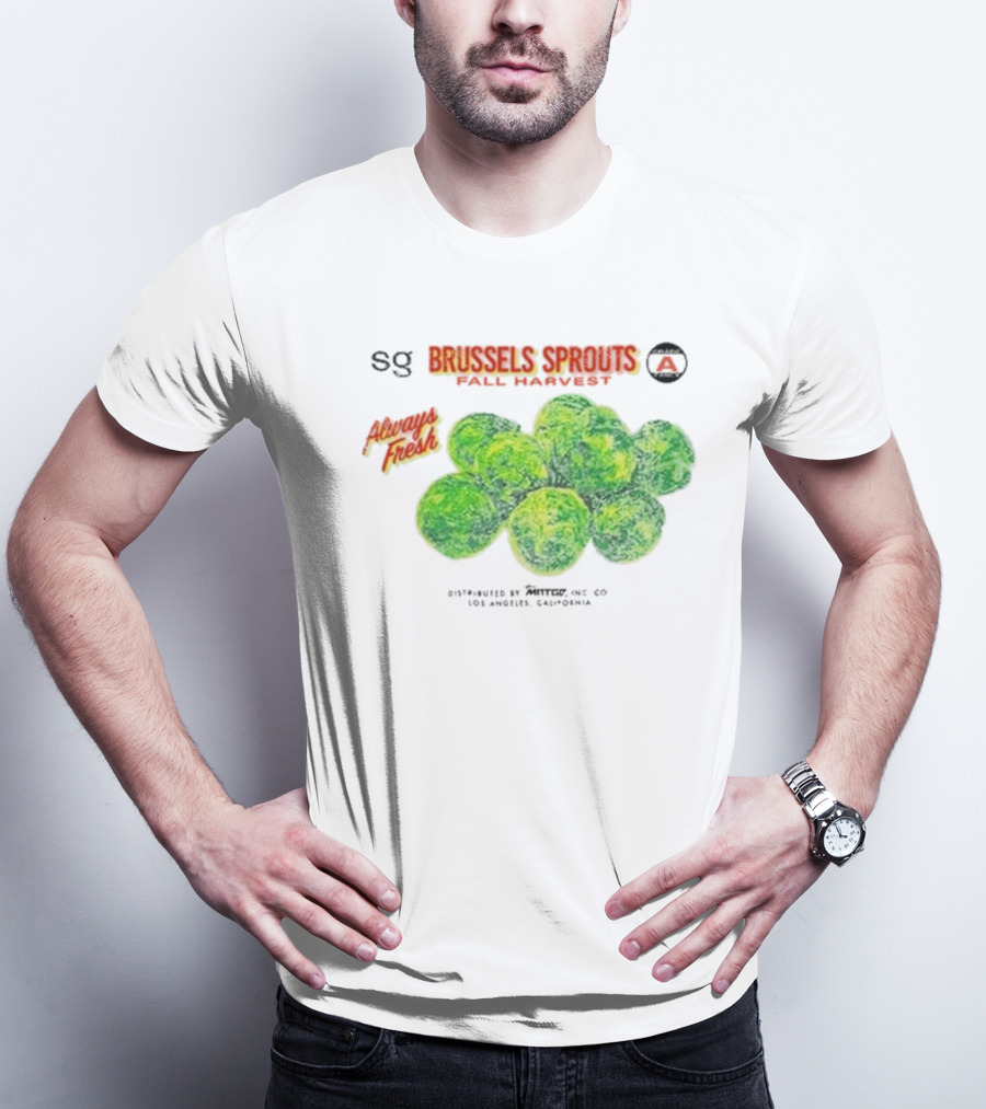 Sweetgreen X MNTGE Brussels Sprouts Fall Harvest Always Fresh Los Angeles California T-Shirt