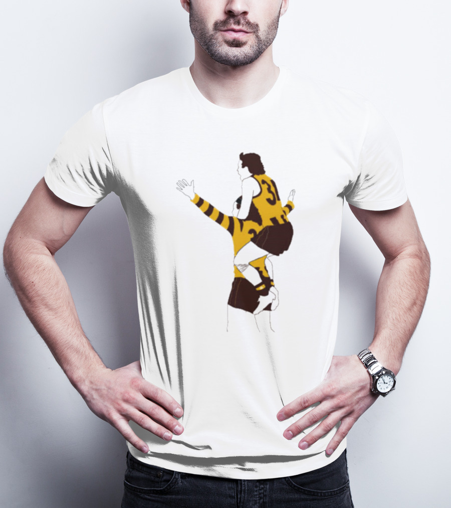 Ginny X Watto Classic Football Celebration Yellow And Black Stripes T-Shirt
