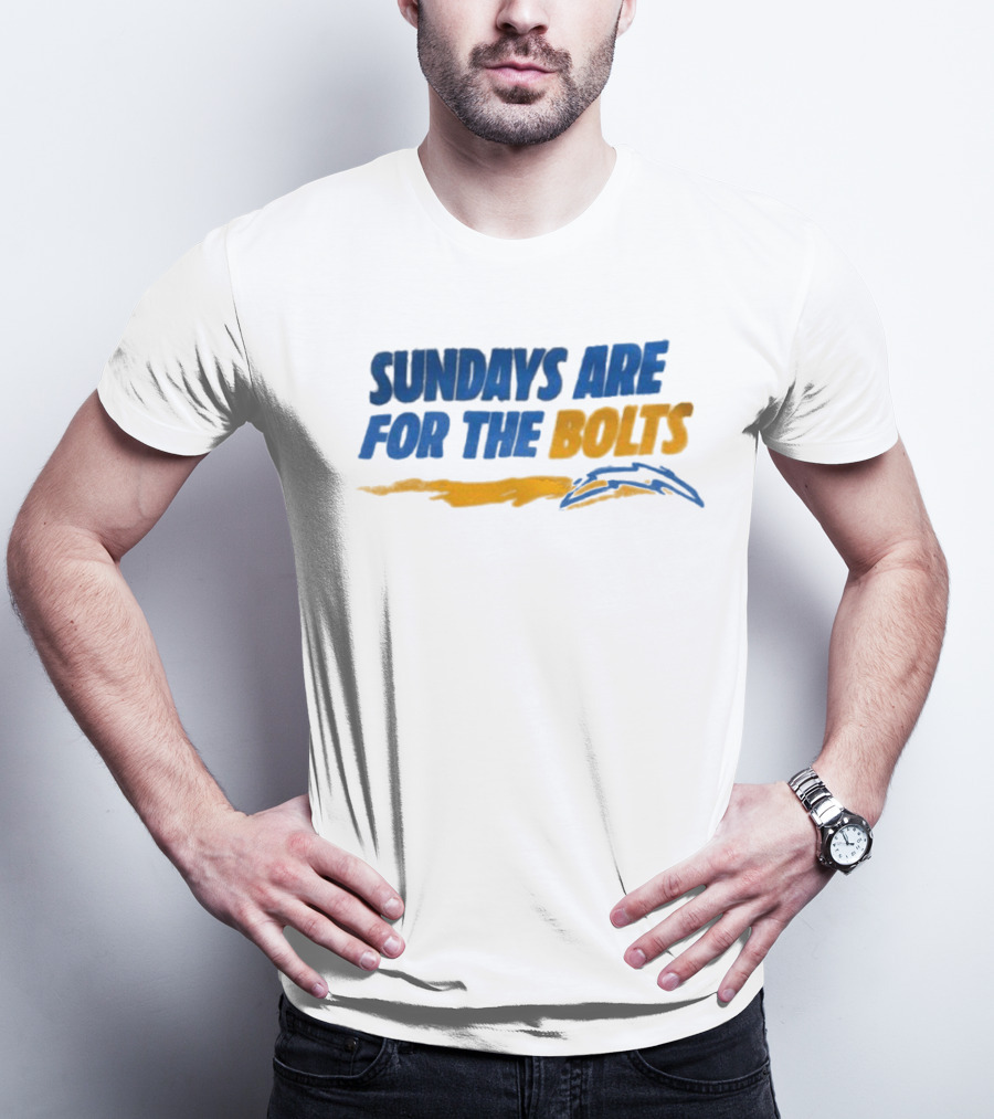 Sundays Are For The Bolts Los Angeles Chargers Fan Spirit T-Shirt