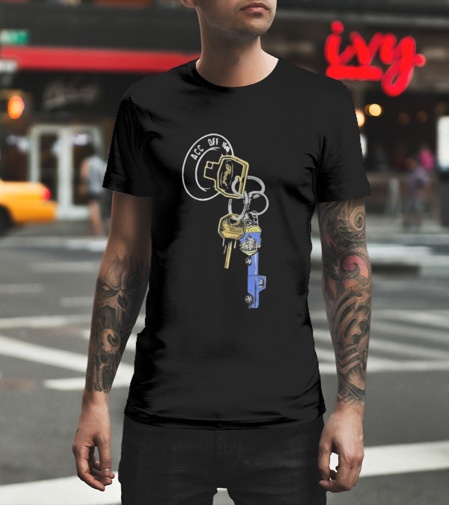 Post Malone Store F-1 Trillion Keys ACC OFF LOCK Keyring T-Shirt
