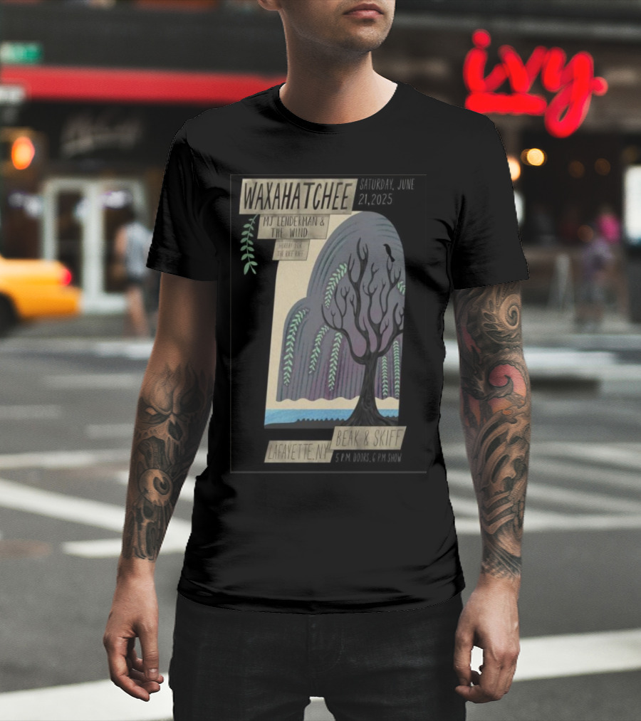Waxahatchee Lafayette NY Beak And Skiff June 21 2025 Show With MJ Lenderman And The Wind T-Shirt