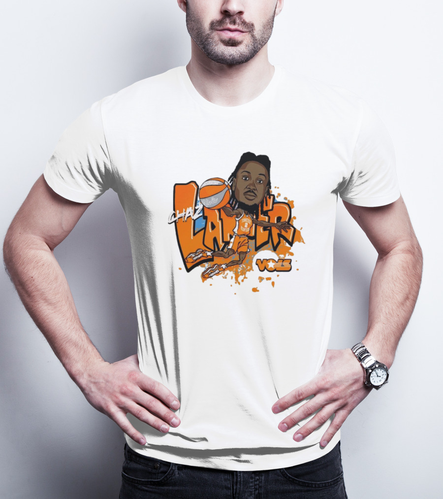 Chaz Lanier Tennessee Vols Basketball Caricature NCAA Volunteers T-Shirt