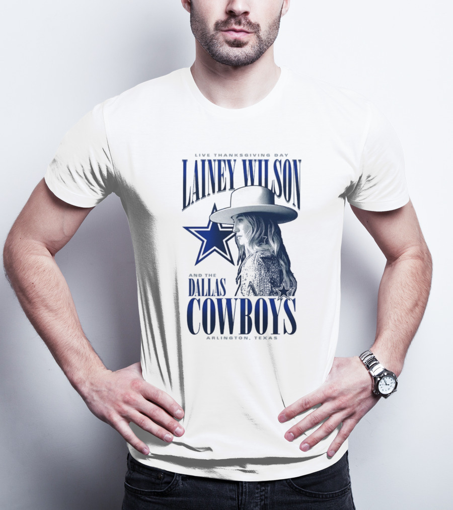 Lainey Wilson Live Thanksgiving Day With Dallas Cowboys Arlington Texas T-Shirt