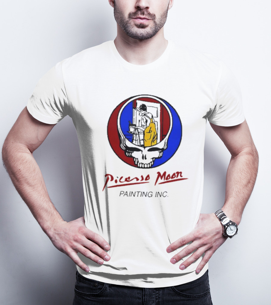 Picasso Moon Painting Inc Dead And Company Skull T-Shirt